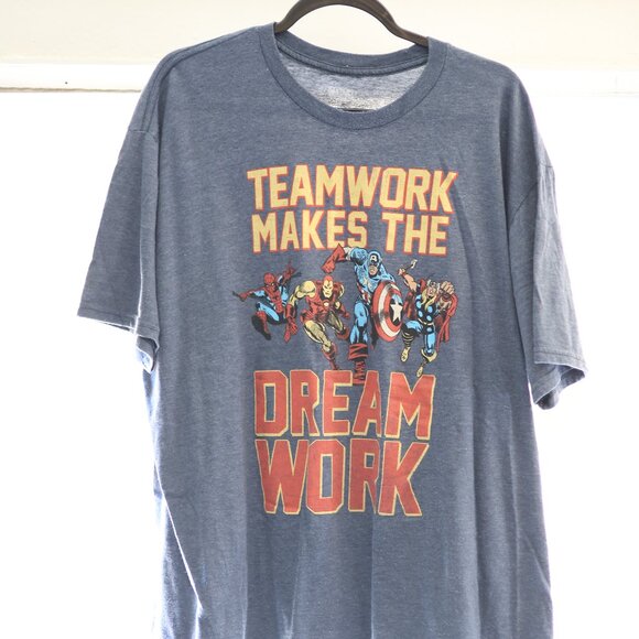 Marvel | Shirts | Teamwork Makes The Dream Work Captain America Marvel ...